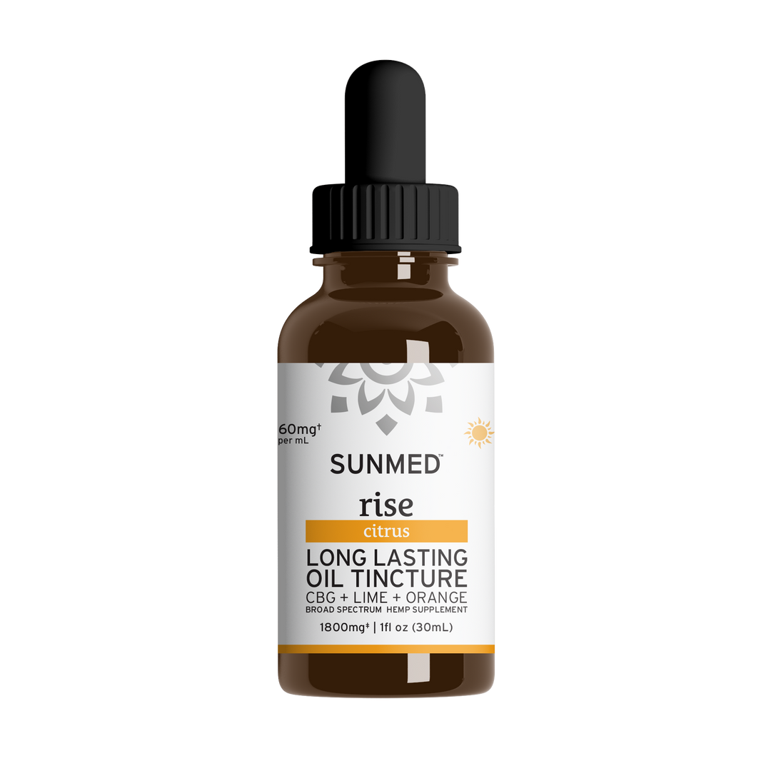 Broad Spectrum Rise CBG Citrus Tincture – Sunmed CBD